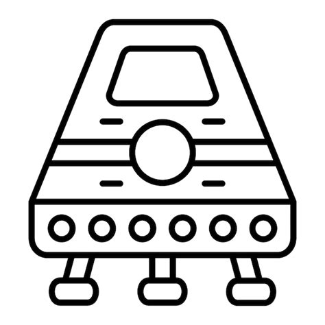 Premium Vector Space Capsule Icon