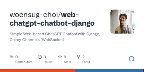 github woensug choi web chatgpt chatbot django simple web based