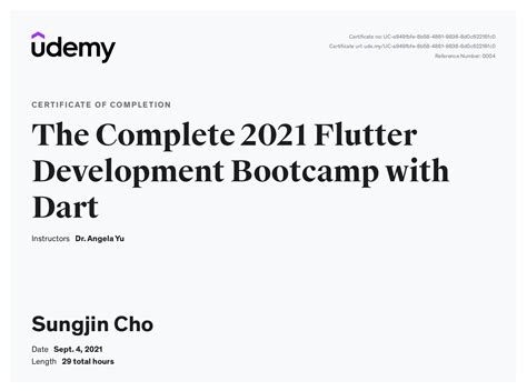 Udemy Flutter 리뷰