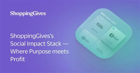 ecommerce social impact technology stack shoppinggives