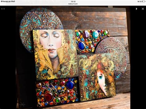 Пин от пользователя Інна на доске Часы Рисунки на холсте Создание произведений искусства