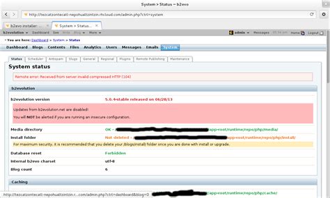Remote Error Received From Server Invalid Compressed 104