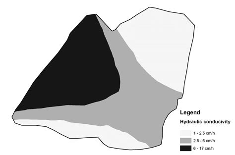 Prediction Map Of Hydraulic Conductivity Resulted After Ordinary