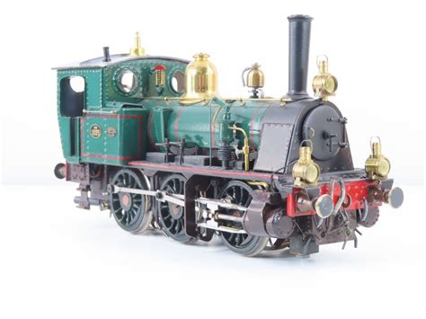 v G productie Locomotora de vapor Serie Bello modelo de latón hecho a mano