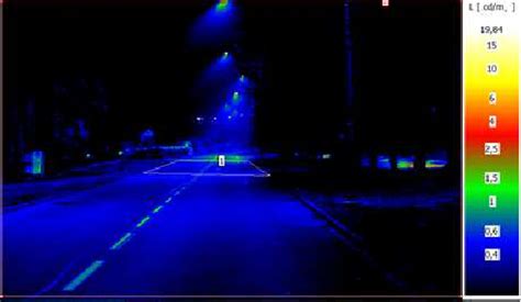 A Luminance Analysis Of The Road With Led Luminaires Possition 2