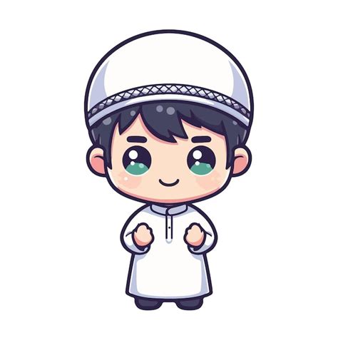 イスラム教徒 チビ・アイ プレミアムベクター