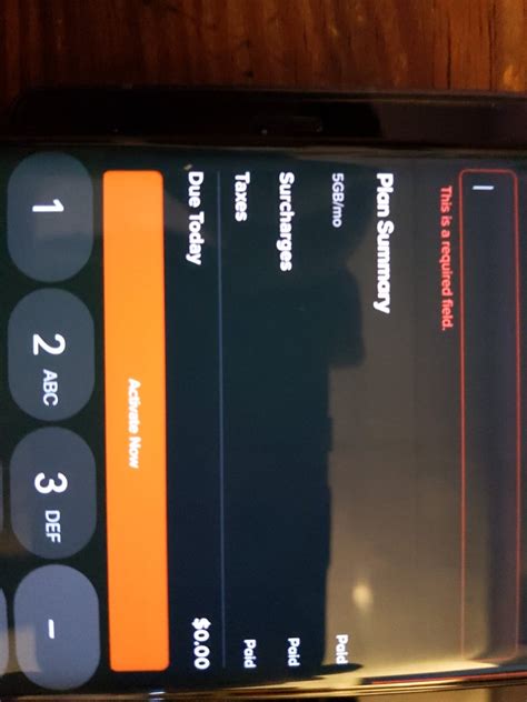 Boost Mobile Has Required Field For Activation But It Doesnt Say What It Wants Me To Fill In