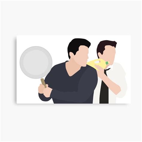 Joey And Chandler Wall Art Redbubble