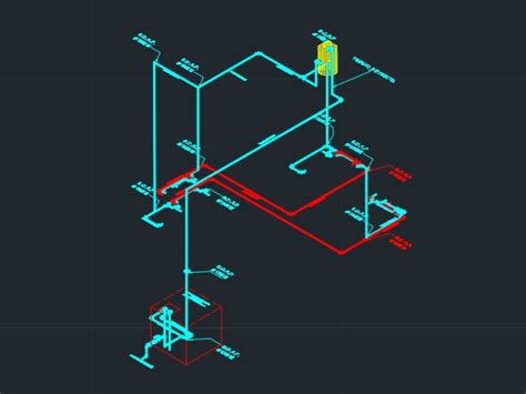 Hydraulic Isometric In Autocad Cad Download 6673 Kb Bibliocad