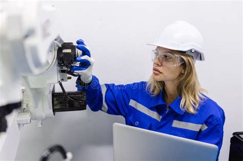 Remote Control Automation Robotics With White Screen Empty Space To Put Photo Or Video Of Robot