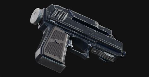 Star Wars Dc 17 Blaster Pistol Blender Project Superhive Formerly Blender Market