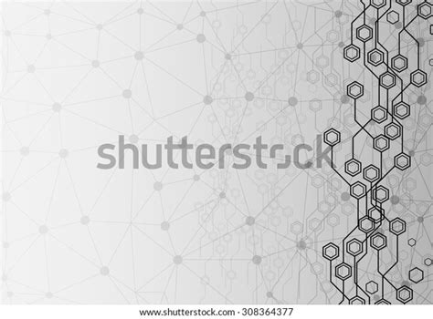 Abstract Circuit Hexagon Background Mesh Stock Vector Royalty Free 308364377 Shutterstock