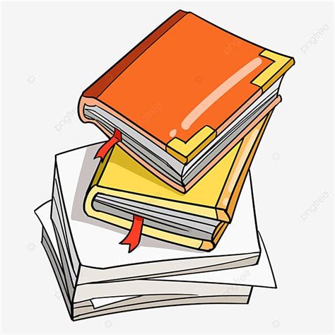 Uma Pilha De Ilustração Dos Desenhos Animados De Livro Didático Png Uma Pilha De Livros