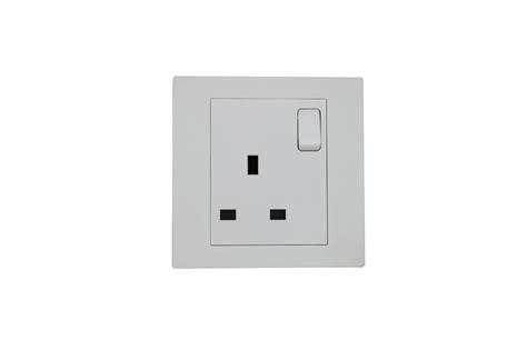Uk Home Electric Wall Light Switch Socket 13a Three Pin Wall Socket