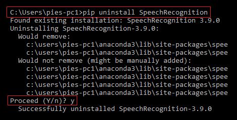 FIX Modulenotfounderror No Module Named Speech Recognition
