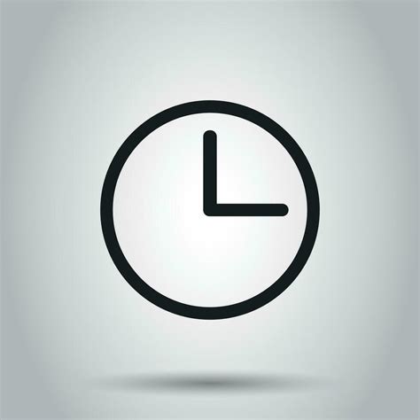 Clock Timer Icon Vector Illustration On Isolated Background Business Concept Clock Pictogram