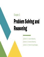 Master Problem Solving with Reasoning Techniques | Course Hero