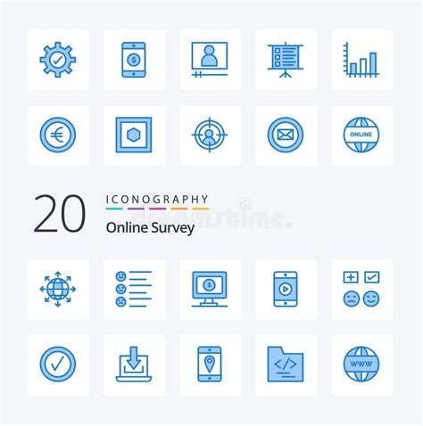 20 Onblue Color Survey Blue Color Icon Pack Like Sad Emojis Monitor