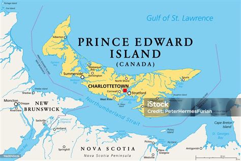 프린스 에드워드 아일랜드 캐나다의 해양 지방 정치 지도 프린스 에드워드 아일랜드에 대한 스톡 벡터 아트 및 기타 이미지 프린스 에드워드 아일랜드 샬럿타운 지도