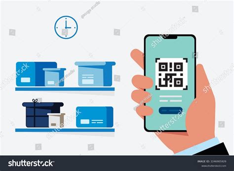 Tracking Parcel Qr Code Scanner Smartphone Stock Vector Royalty Free 2246905929 Shutterstock