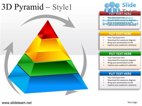 D Pyramid Stacked Shapes Chart Design Powerpoint Presentation Templates PDF