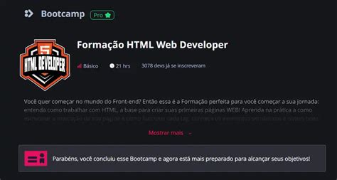 Formação Html Web Developer