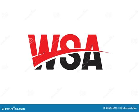 Wsa Letter Initial Logo Design Vector Illustration Stock Vector Illustration Of Text Elegant