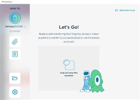 Share Files Between Phone And PC Using HP QuickDrop