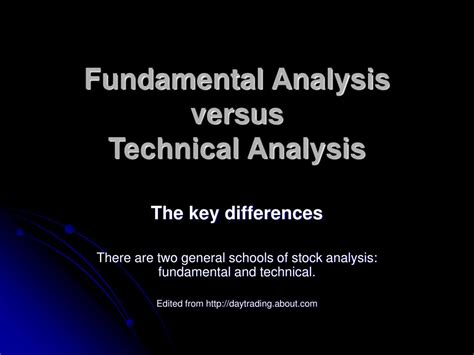 Ppt Fundamental Analysis Versus Technical Analysis Powerpoint Presentation Id14693