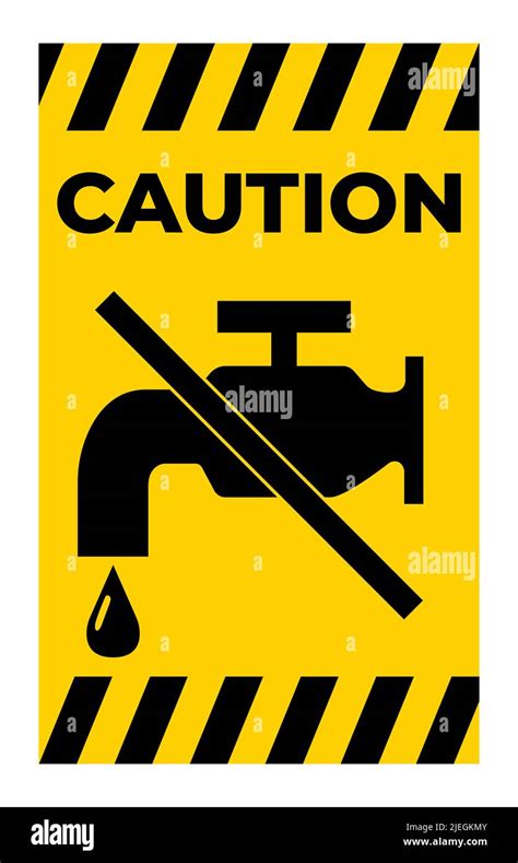 No Water Tap Sign On White Background Stock Vector Image And Art Alamy