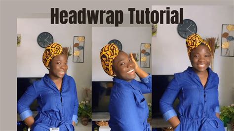 quick headwrap tutorial youtube