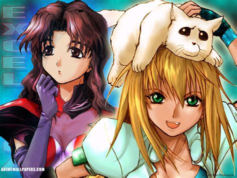 Excel Hyatt And Menchi Excel Saga Drawn By Rikudou Koushi Danbooru