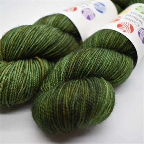 Green Gradient Set Five 5 20g Mini Skeins Hand Dyed Yarn Etsy