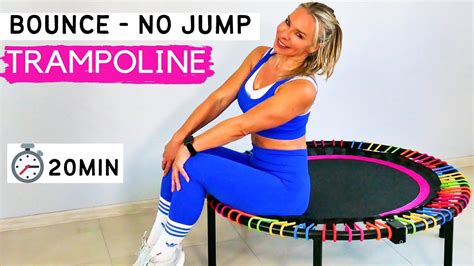 20 Min Bouncing Trampoline Workout No Jumping Walking Rebounder