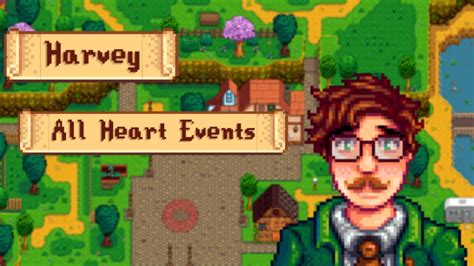 Stardew Valley Harvey All Heart Events Youtube