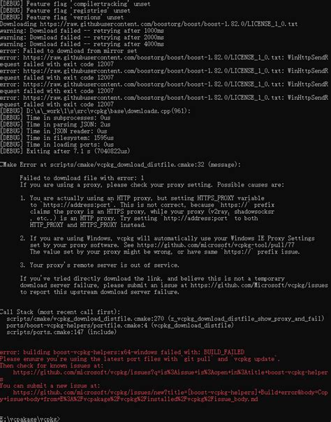 Error Building Boost Vcpkg Helpers X Windows Failed With BUILD FAILED Issue