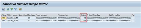 number range object 2 sapcodes