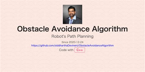 Github Siddharthadevineni Obstacleavoidancealgorithm This Library Is About Path Planning For