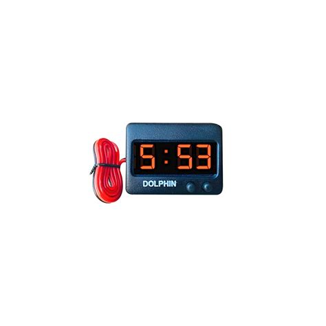 Digital Micro Universal Led Smallest Car Clock Orange Display Price History