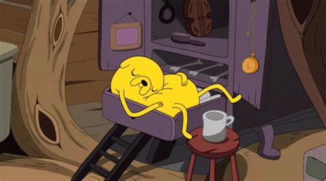 Jake Stretching Adventure Time