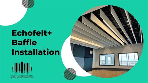 Echofelt+ Acoustic Baffles Installation - YouTube