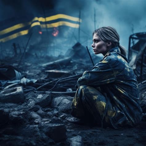 Premium Ai Image Ukraine War Zone