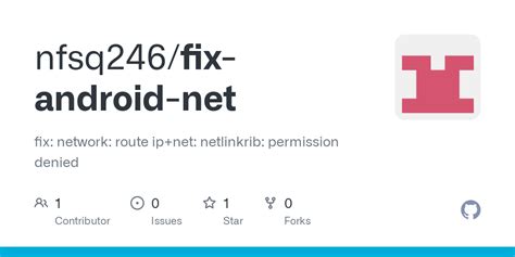 Github Nfsq246fix Android Net Fix Network Route Ipnet