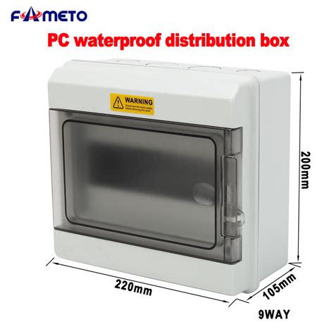 At 9 Photovoltaic Plastic Distribution Box Pc Fireproof Waterproof