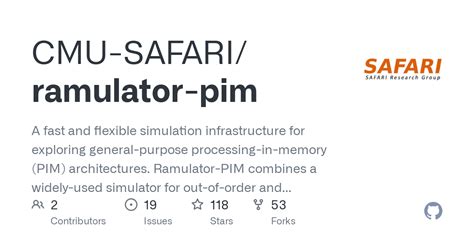 Github Cmu Safariramulator Pim A Fast And Flexible Simulation