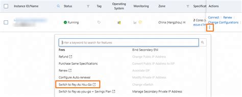 Release An Ecs Instance Elastic Compute Service Alibaba Cloud