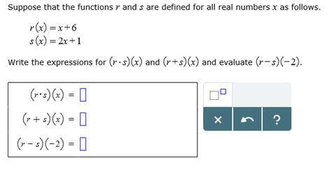 solved suppose that the functions r and s are defined for