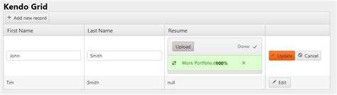Kendo File Upload Inside Kendo Grid Mvc In 6 Steps