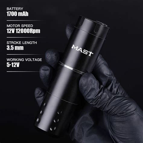 타투머신 타투용품 펜타입 서플라이 무선타투머신 Mast A1 전문 미니 무선 문신 전원 공 티몬