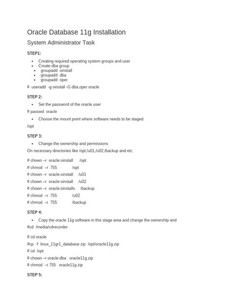 db installation steps pdf utility software operating system
